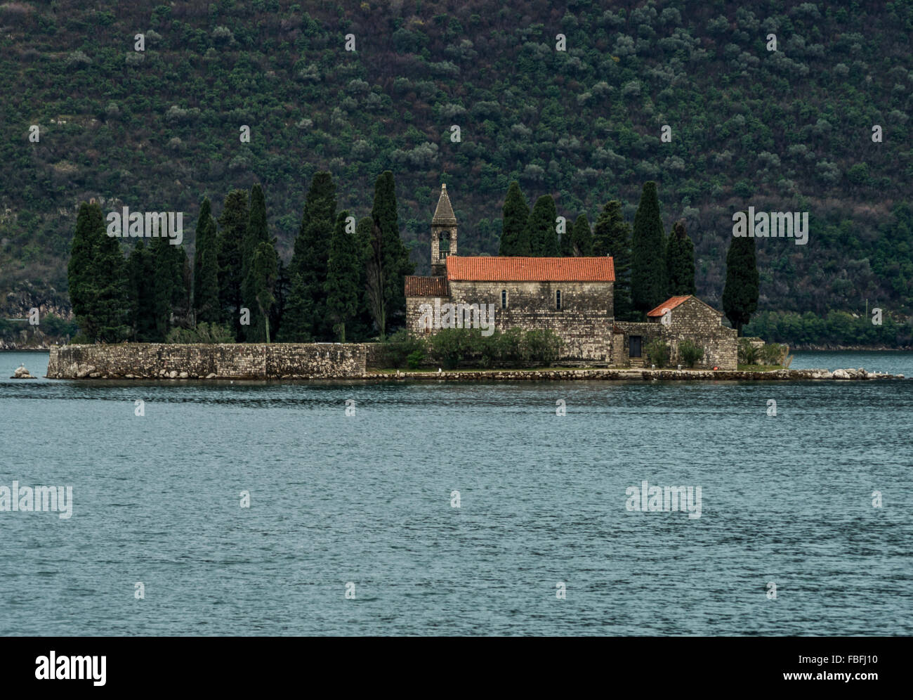 Island monastery island St. George near Perast Stock Photo - Alamy