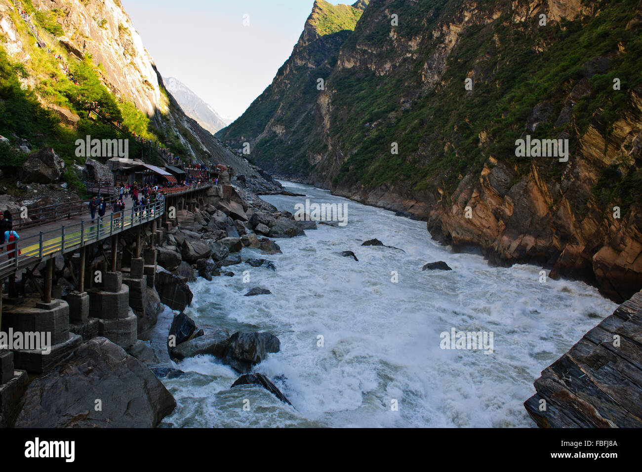 Tiger Leaping Gorge,a scenic canyon on the Jinsha,a primary tributary ...