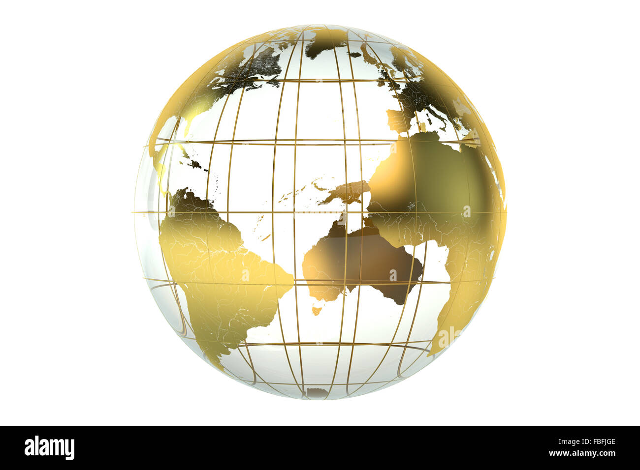 abstract globe isolated on white background Stock Photo - Alamy