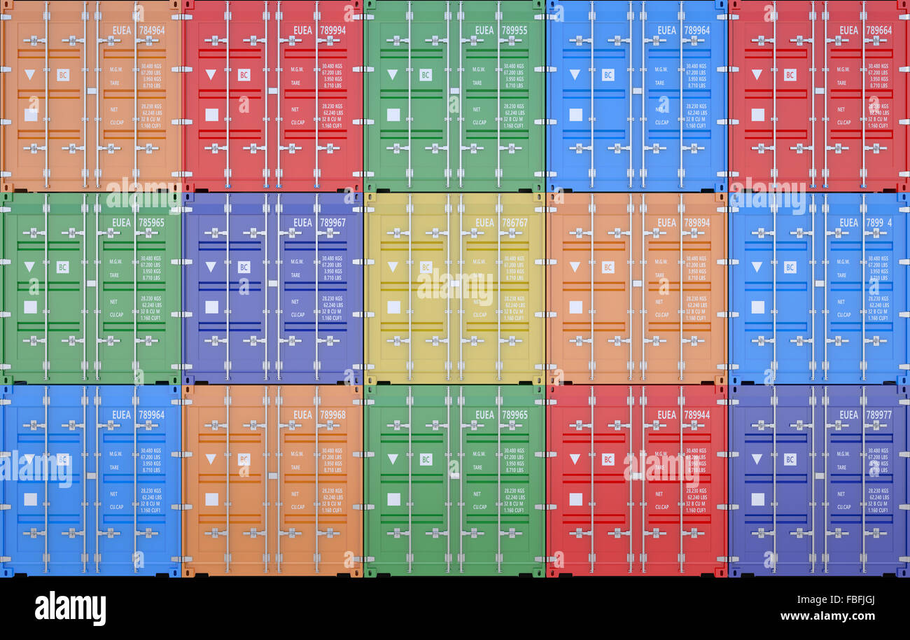 cargo containers background Stock Photo - Alamy