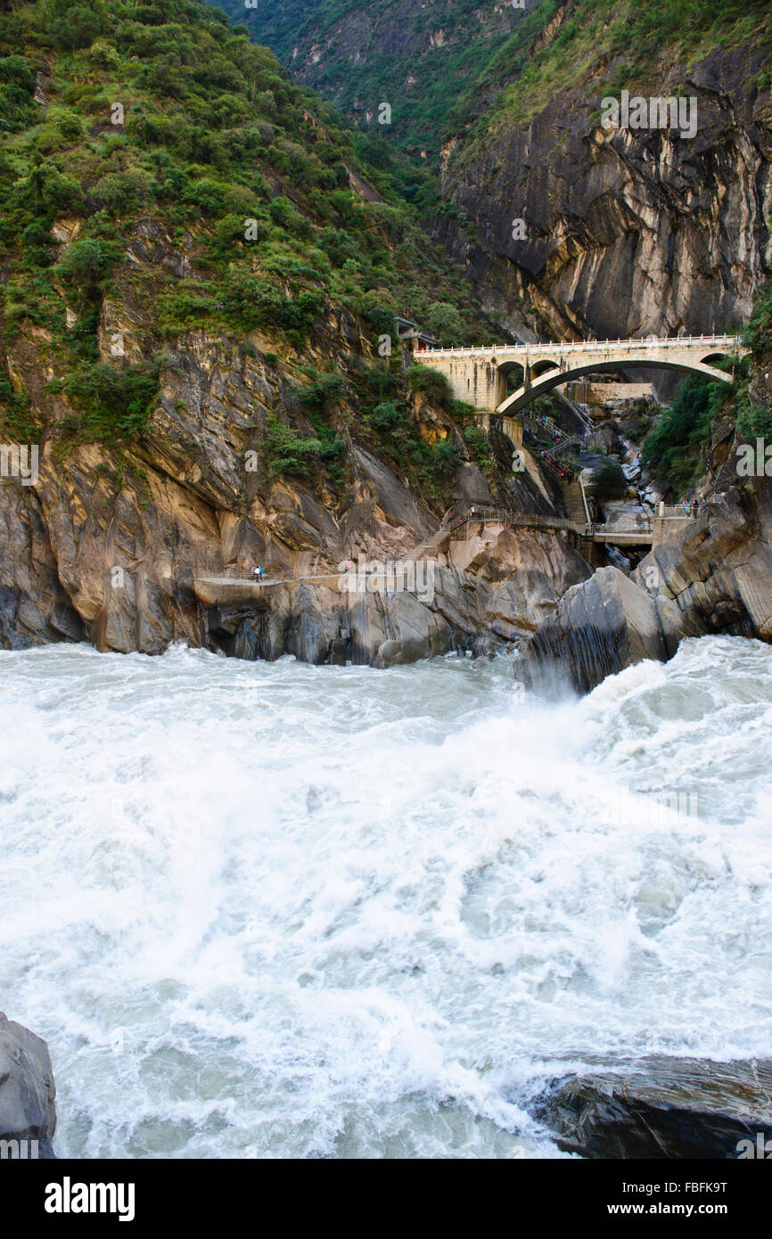 Tiger Leaping Gorge,a scenic canyon on the Jinsha,a primary tributary ...