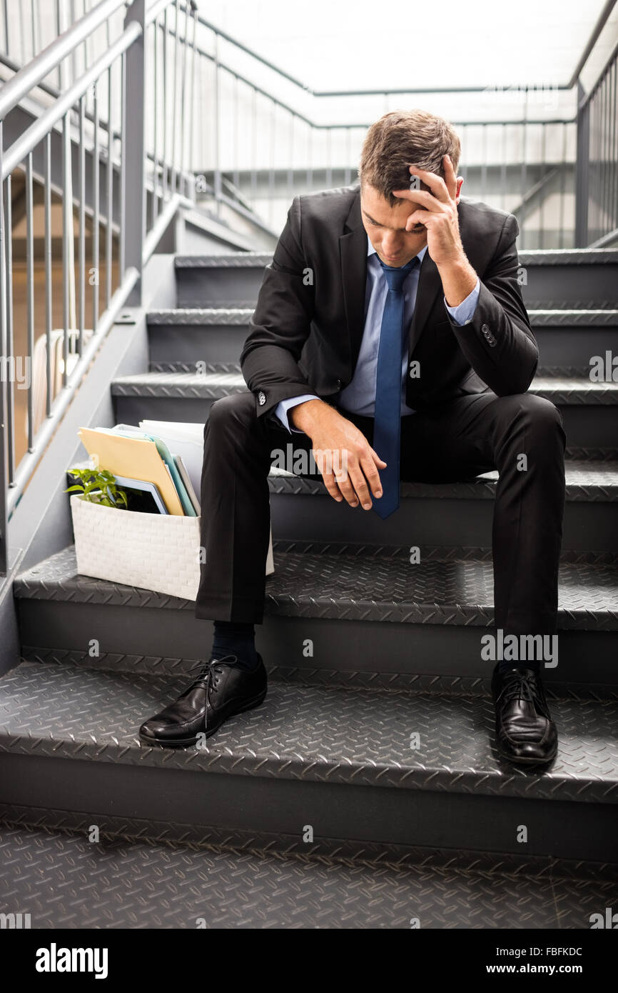 Portrait of a fired businessman Stock Photo - Alamy