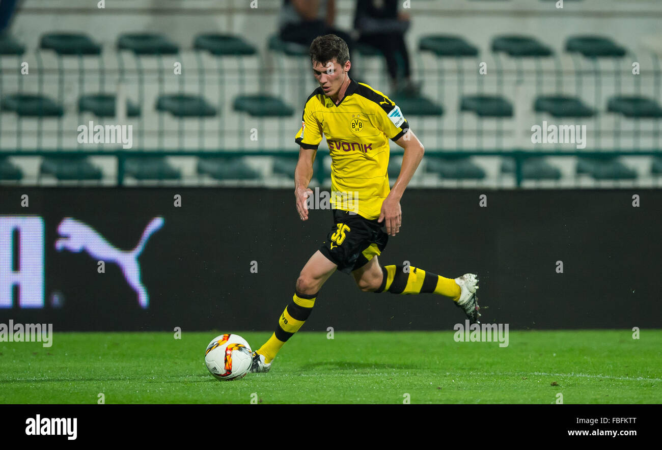 Dubai, UEA. 12th Jan, 2016. Dortmund's Pascal Stenzel in action during ...