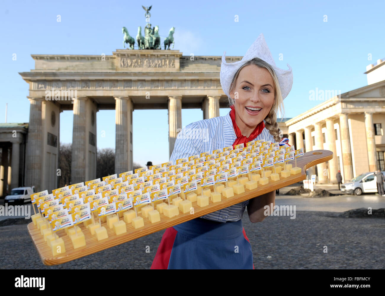 Berlin, Germany. 14th Jan, 2016. Dutch cheese queen Floor Schothorst ...