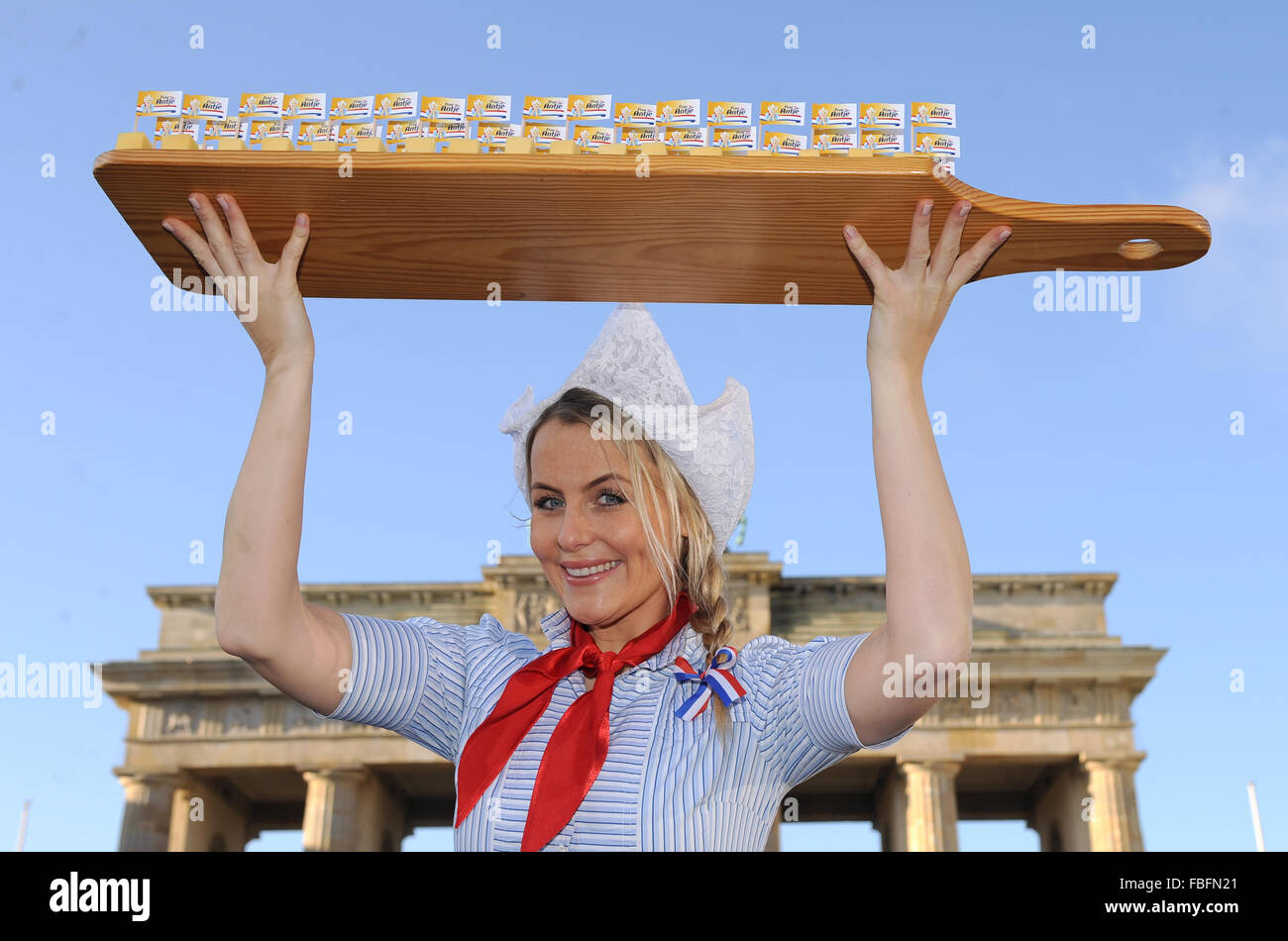 Berlin, Germany. 14th Jan, 2016. Dutch cheese queen Floor Schothorst ...