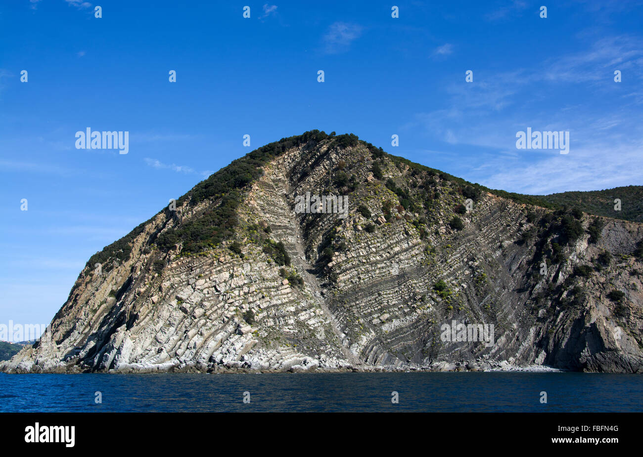 Cinque Terre, a famous coastal landscape at Liguria, Italy Stock Photo ...