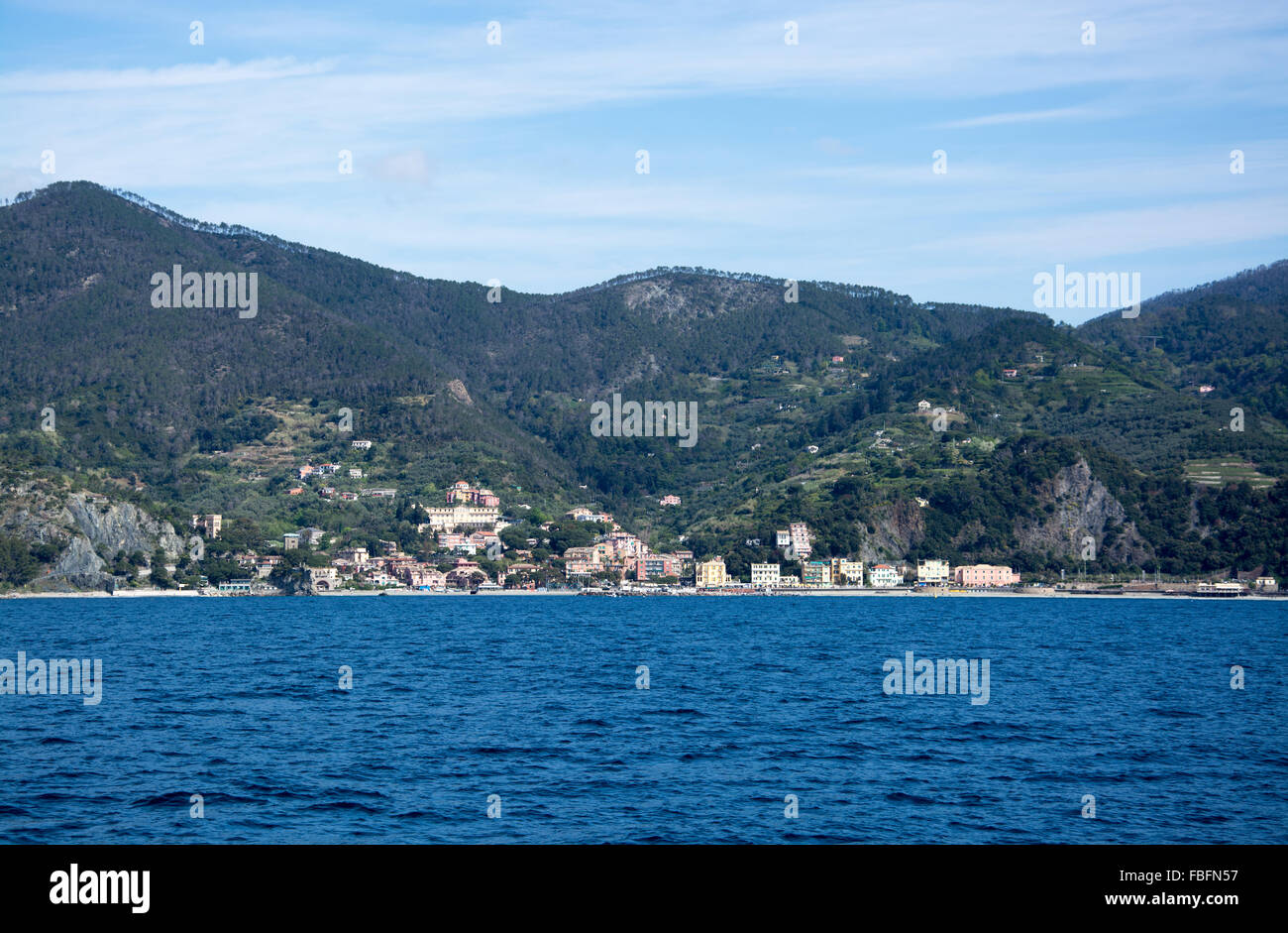 Cinque Terre, a famous coastal landscape at Liguria, Italy Stock Photo ...