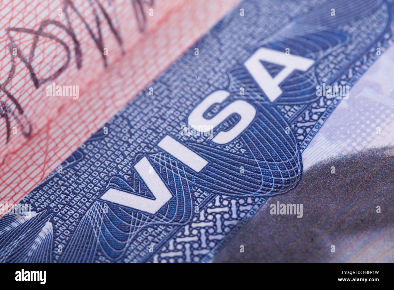 American visa stamp hi-res stock photography and images - Alamy