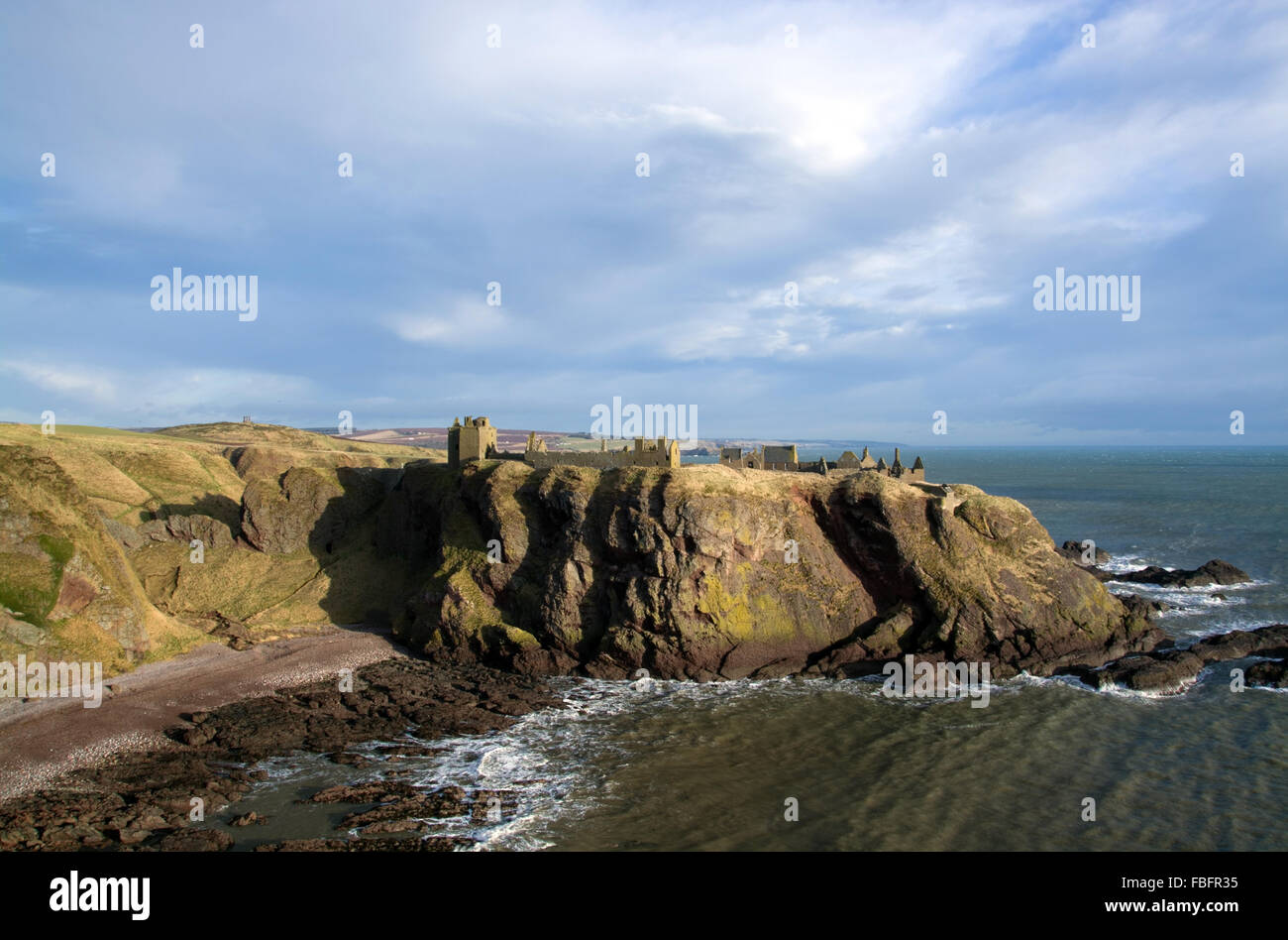Dunnottar Castle is a ruin of a castle in Aberdeenshire, Scotland ...
