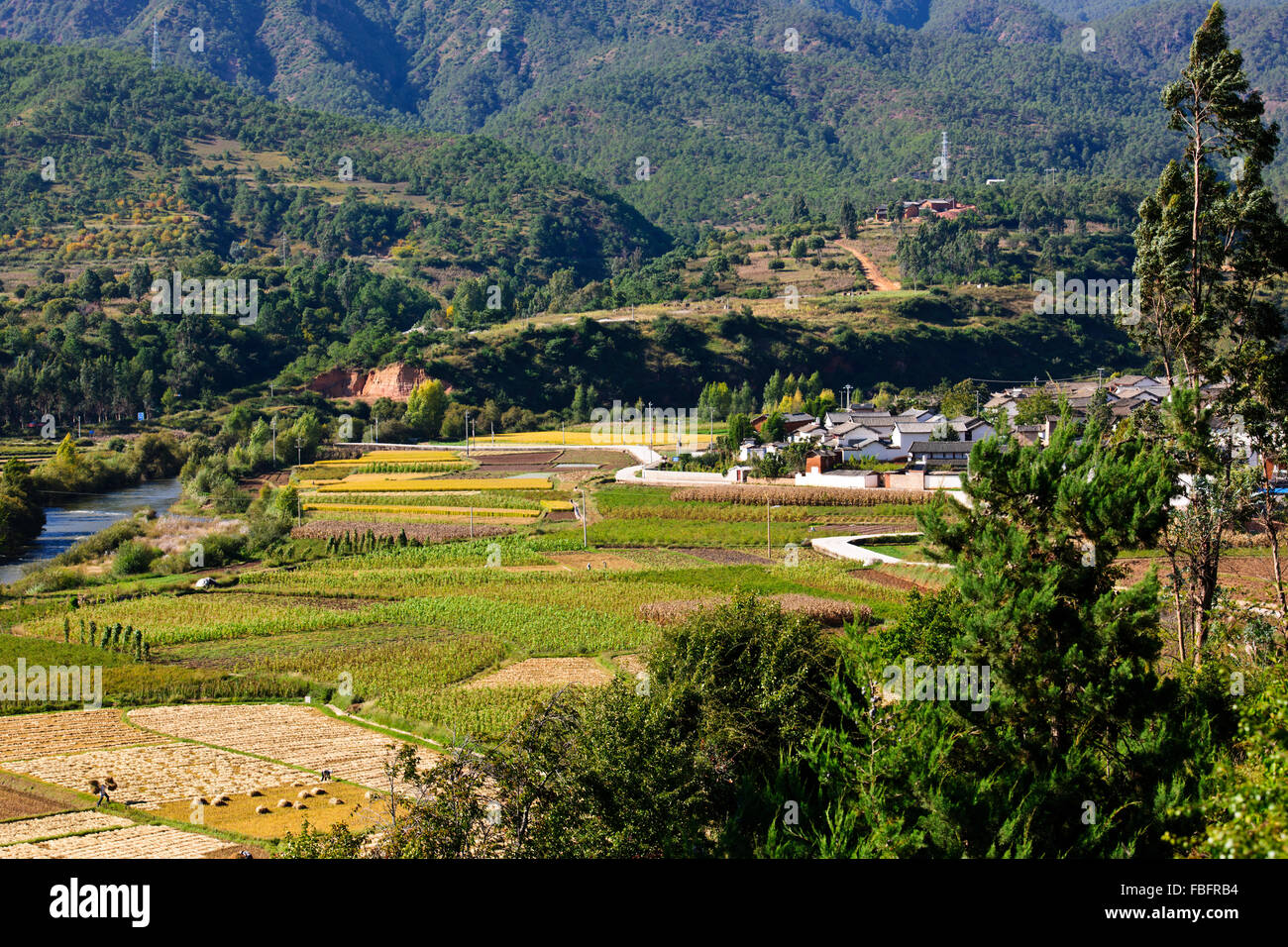 Old Theatre Inn,Village,surrounding countryside,Jiang River,Duanjiadeng ...