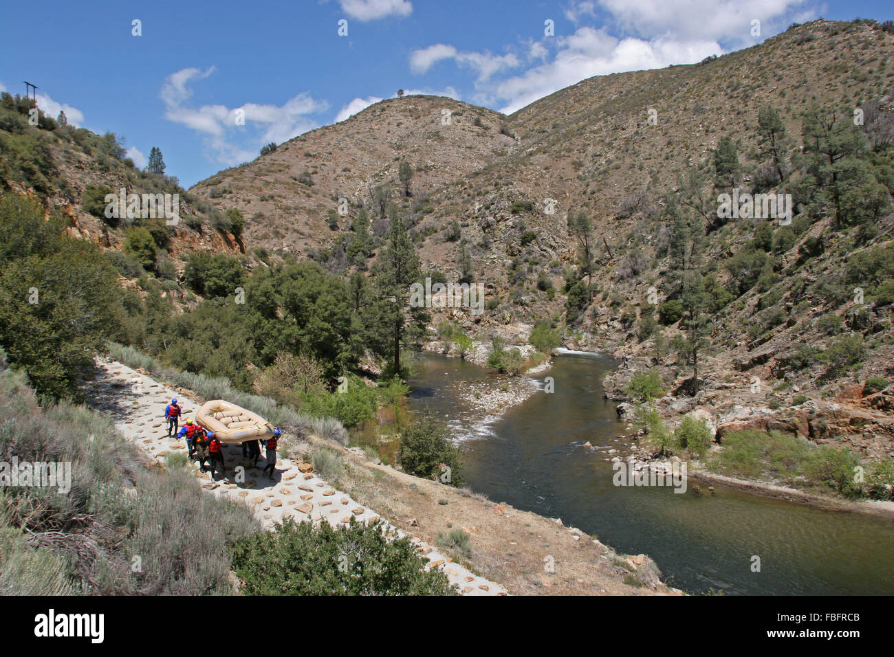 whitewater rafting Kern River California Stock Photo - Alamy