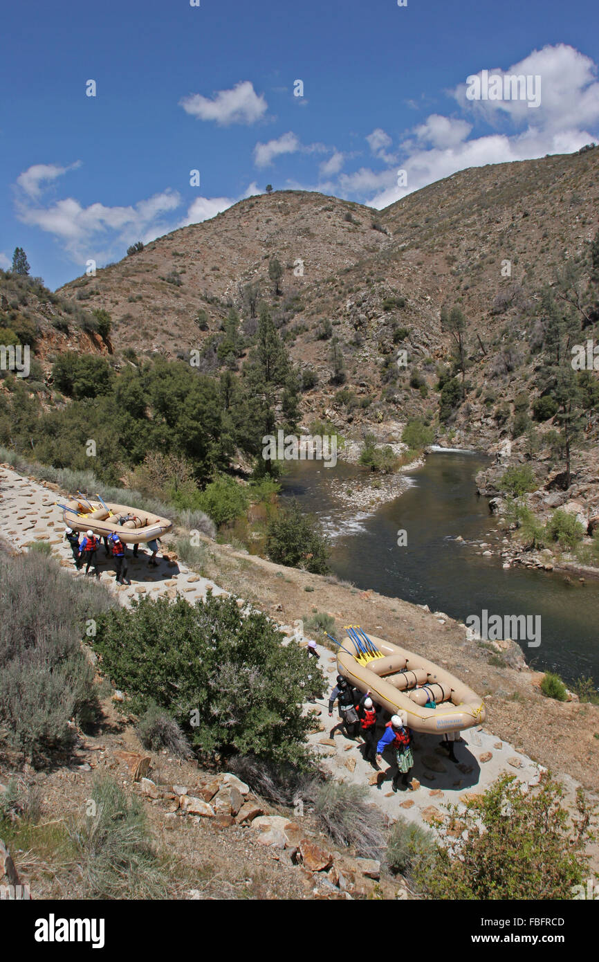whitewater rafting Kern River California Stock Photo - Alamy