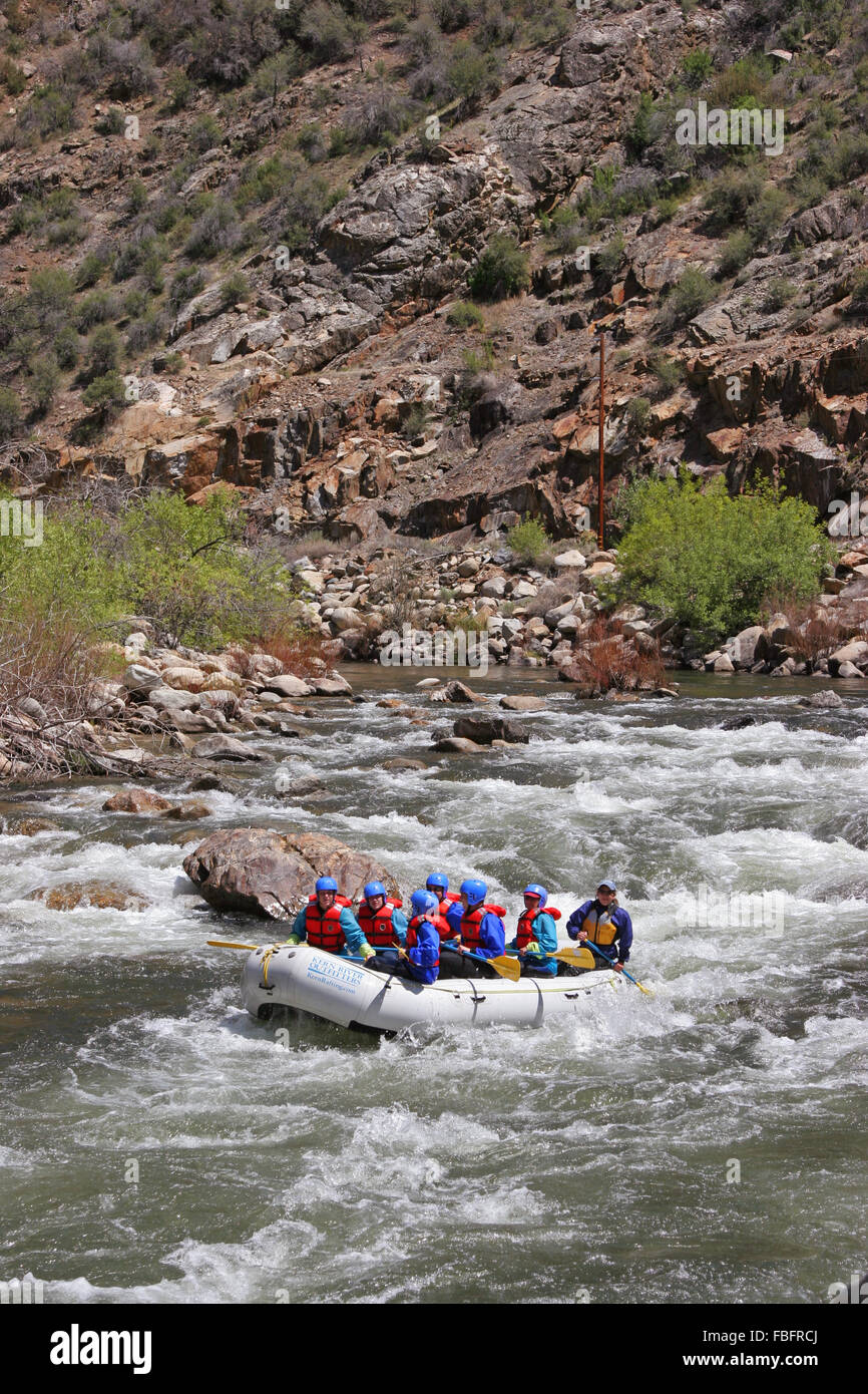 whitewater rafting Kern River California Stock Photo - Alamy