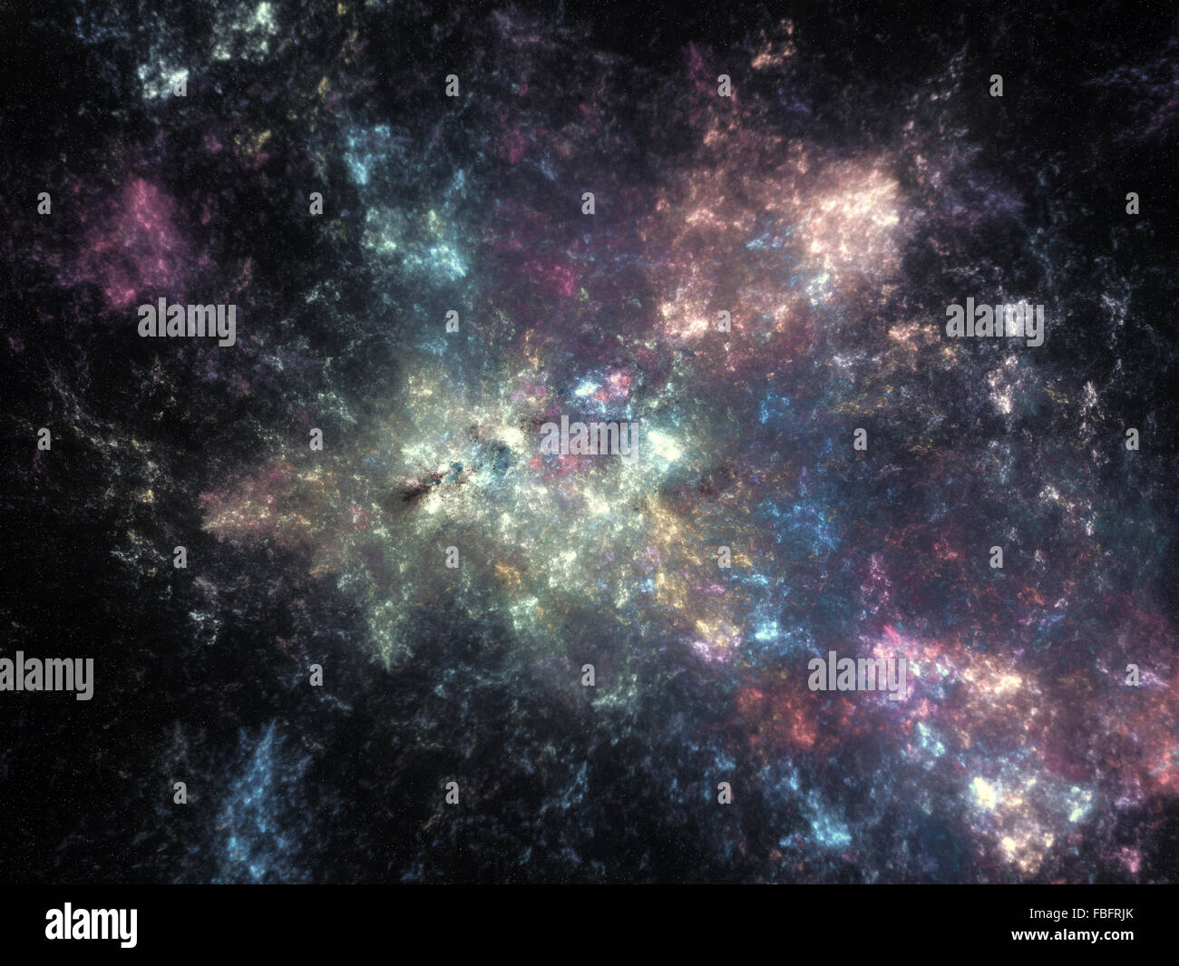 Abstract outer space nebula illustration Stock Photo - Alamy