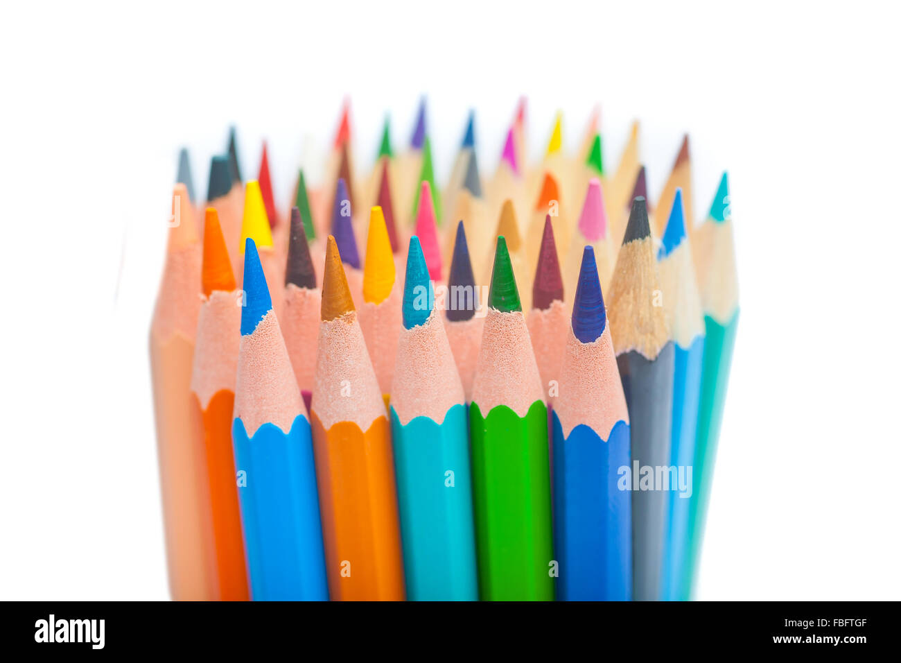 Close up of color pencils Stock Photo - Alamy