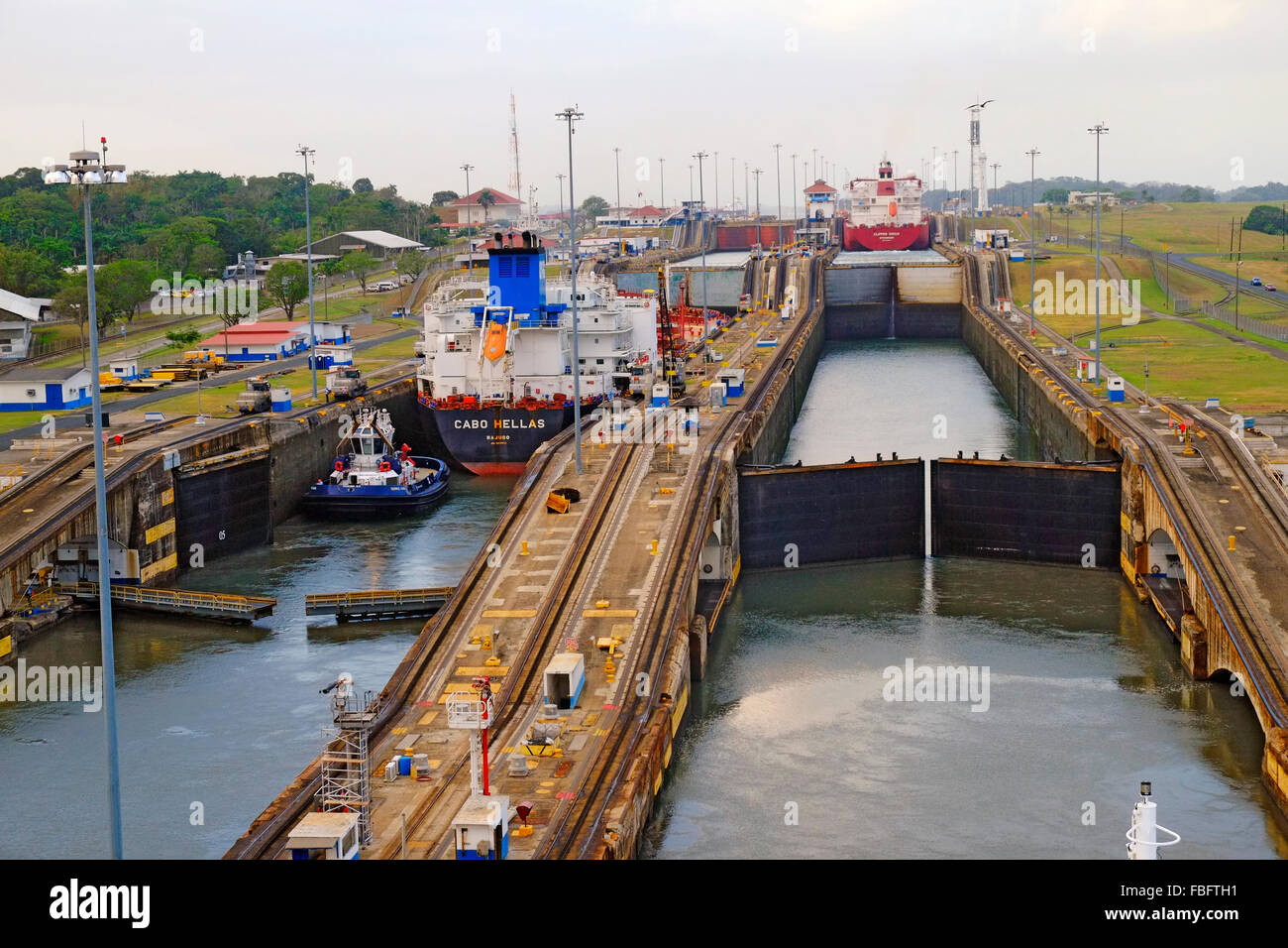 Gatun Locks Colon Panama Canal Central America Stock Photo - Alamy