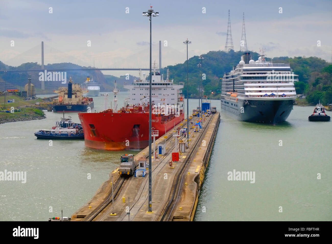 Pedro Miguel Locks Panama Canal Central America Stock Photo - Alamy