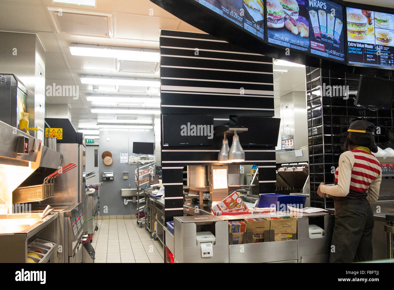 Staff working in a McDonalds branch Stock Photo - Alamy