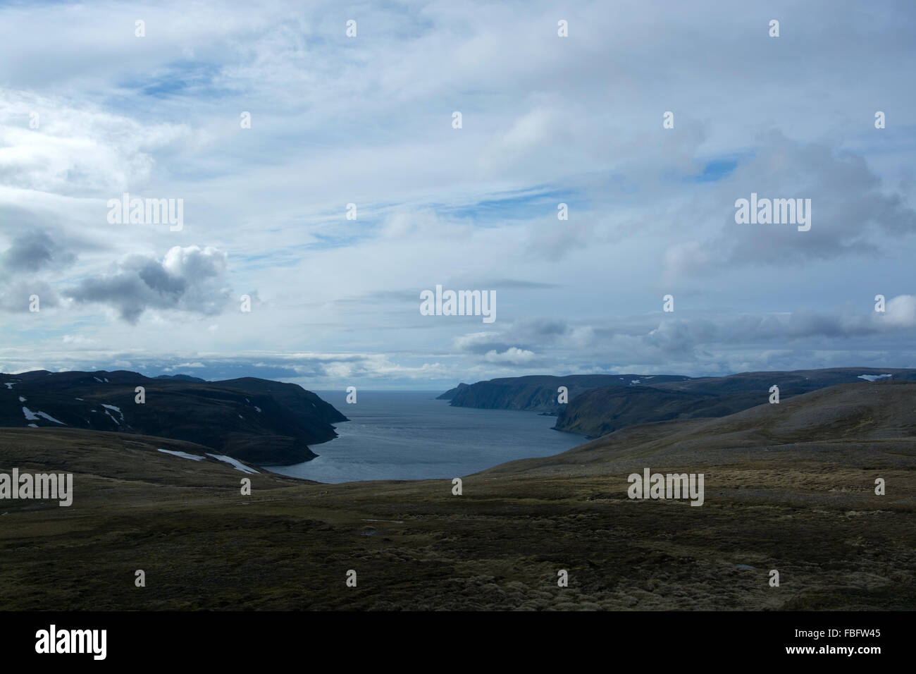 In Norway at the island Mageroya, at one of the northern cliffs the ...