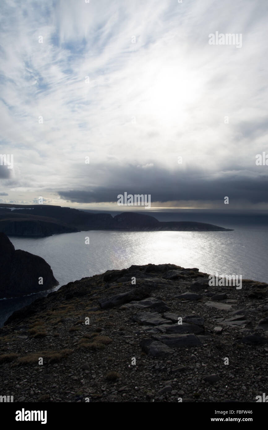 In Norway at the island Mageroya, at one of the northern cliffs the ...