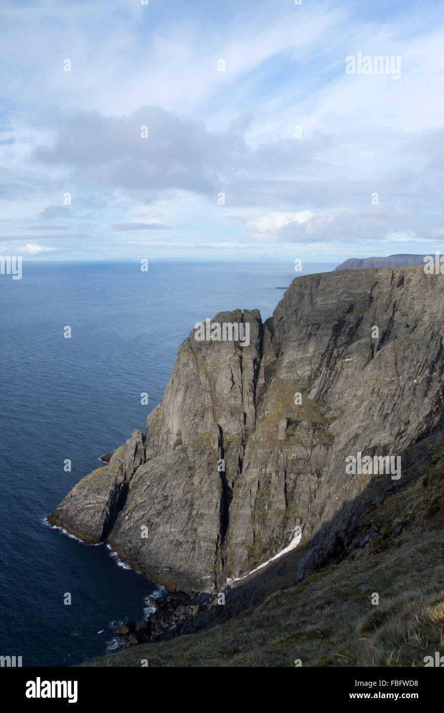 In Norway at the island Mageroya, at one of the northern cliffs the ...