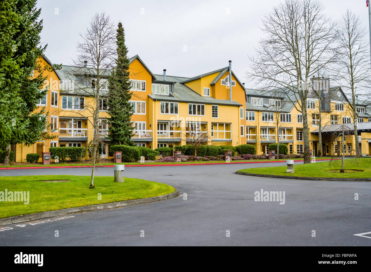 View of the entrance and front rooms of the Semiahmoo Resort, Blaine ...