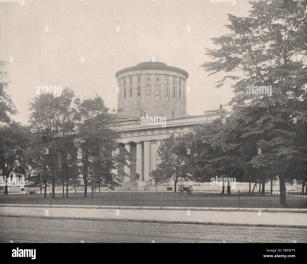 The Ohio Statehouse, Columbus, Ohio. State Capitol, antique print 1895 ...