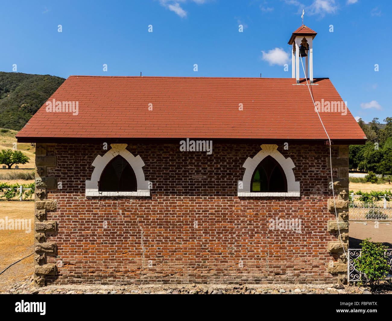 Chapel of the Holy Cross Santa Cruz Island constructed in 1891 by the ...