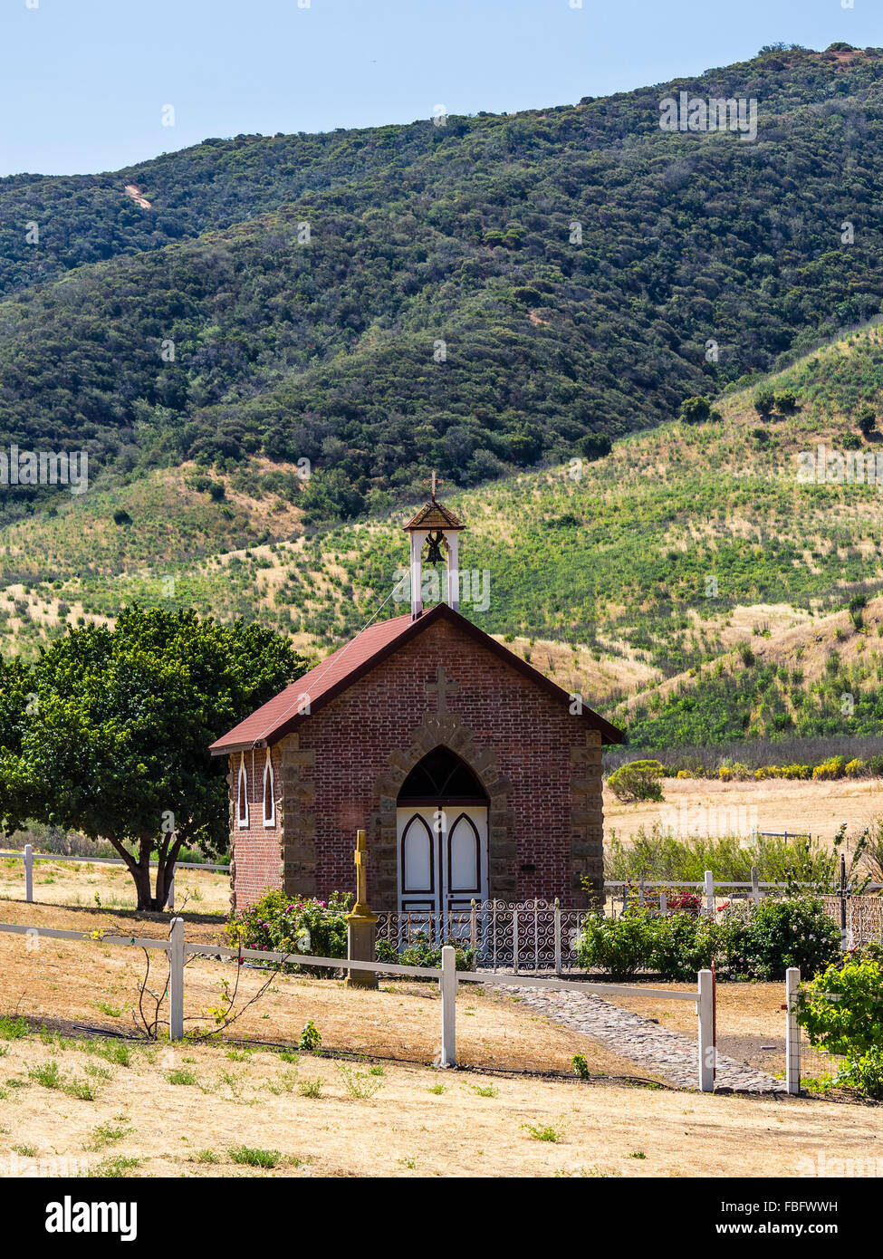 Chapel of the Holy Cross Santa Cruz Island constructed in 1891 by the ...