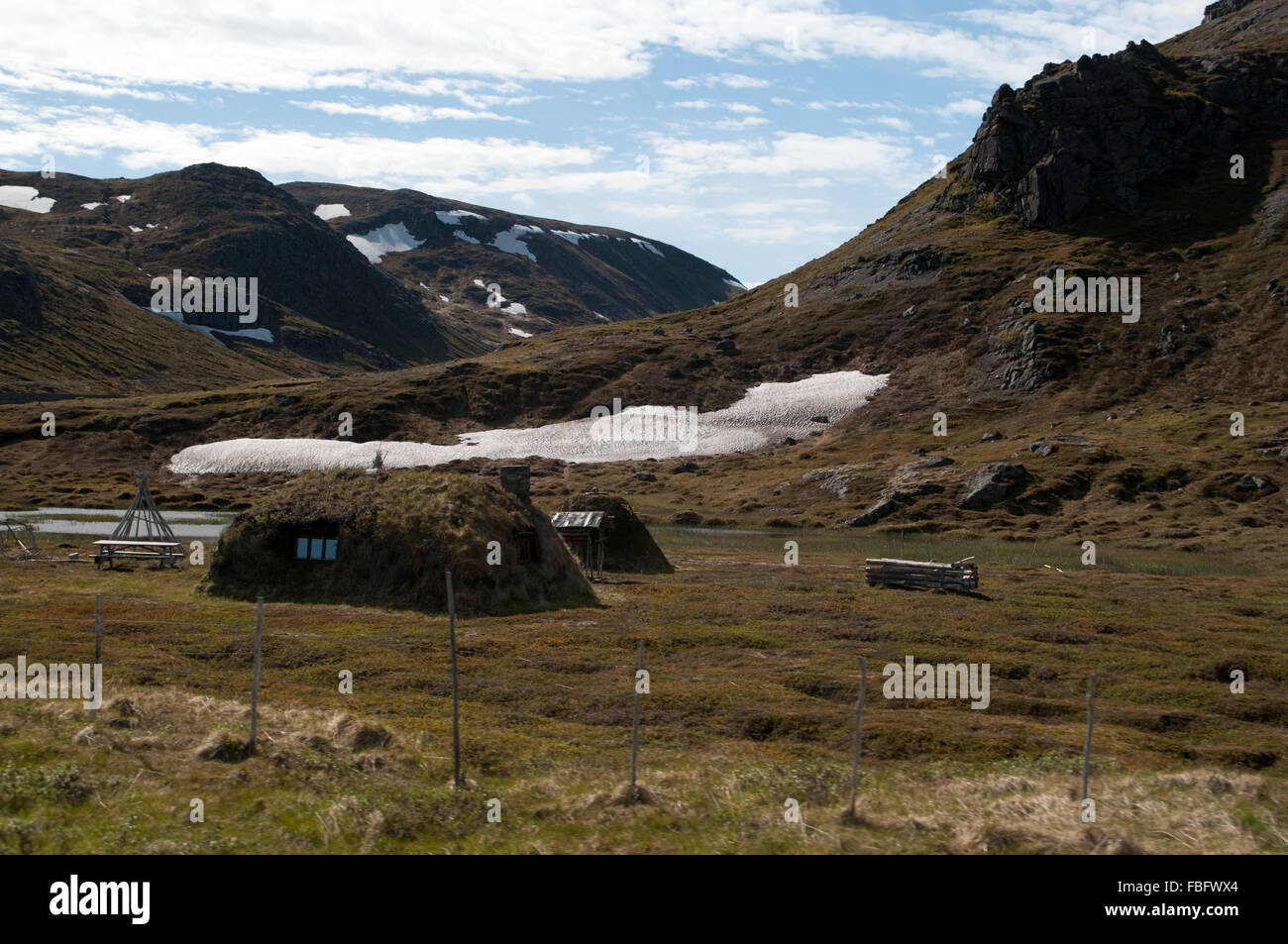 In Norway at the island Mageroya, at one of the northern cliffs the ...