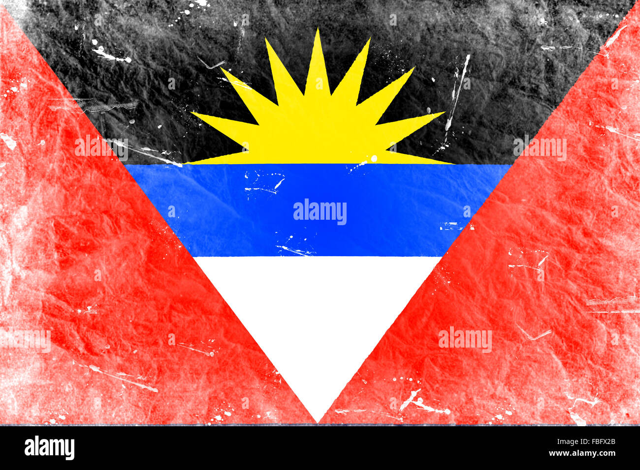 Antigua barbuda flag paint hi-res stock photography and images - Alamy