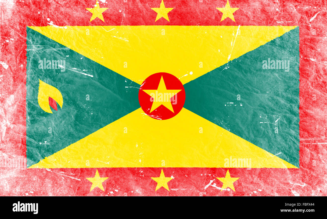 The Grenada flag Stock Photo - Alamy