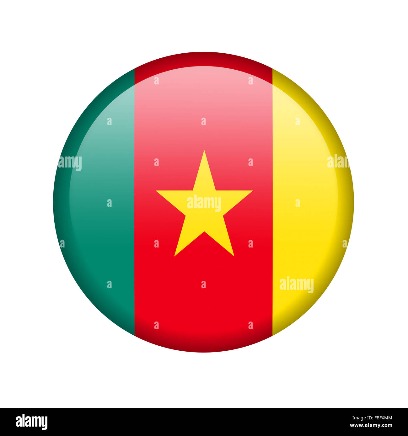 The Cameroonian flag Stock Photo - Alamy
