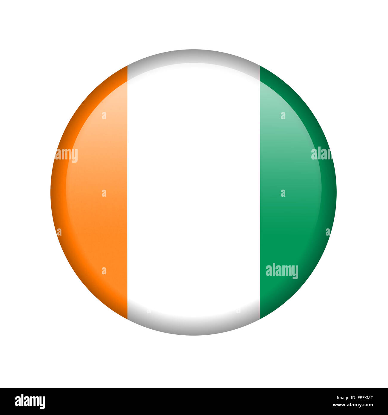 The Republic of Cote d'Ivoire flag Stock Photo - Alamy