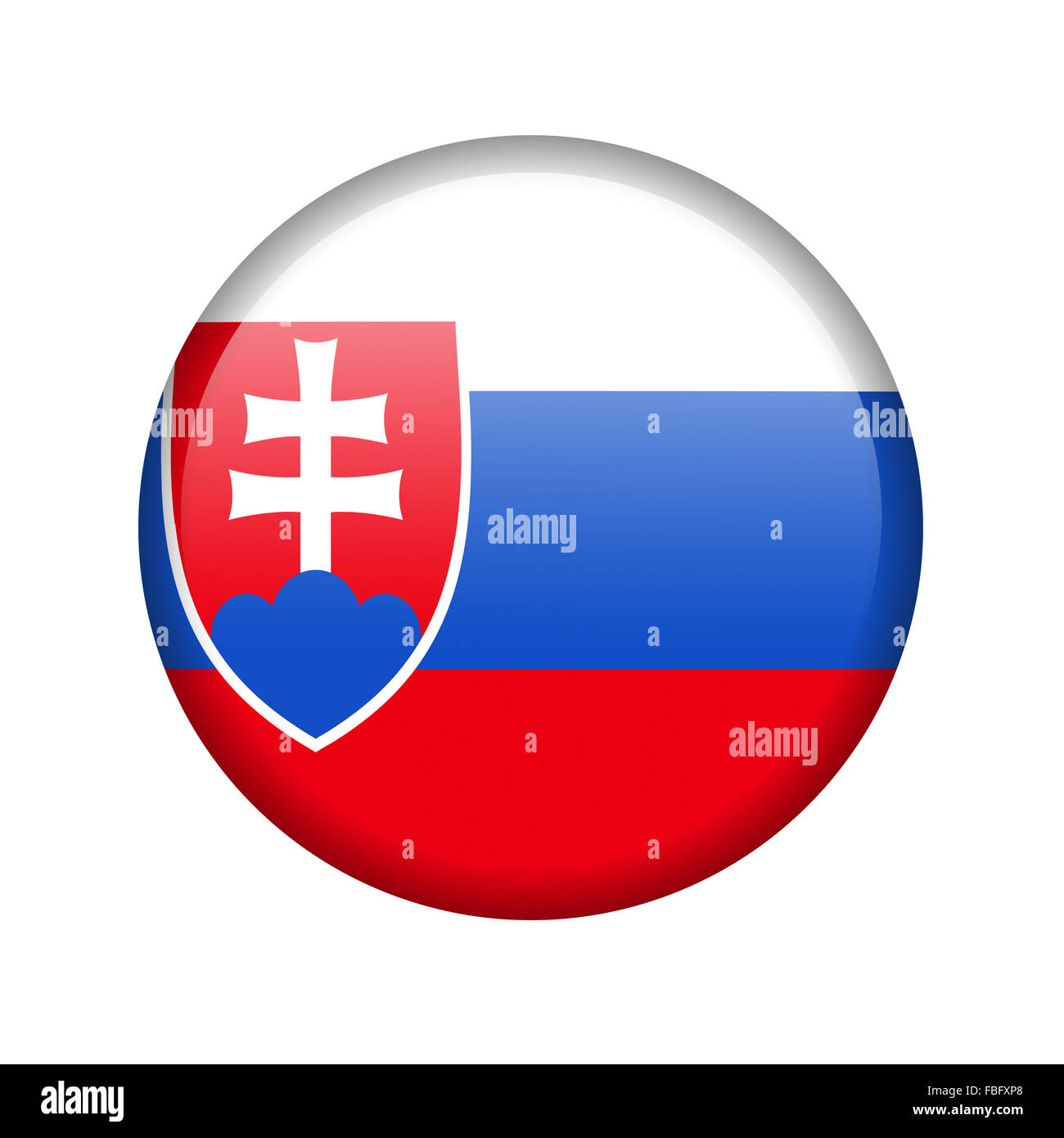 The Slovakia flag Stock Photo - Alamy