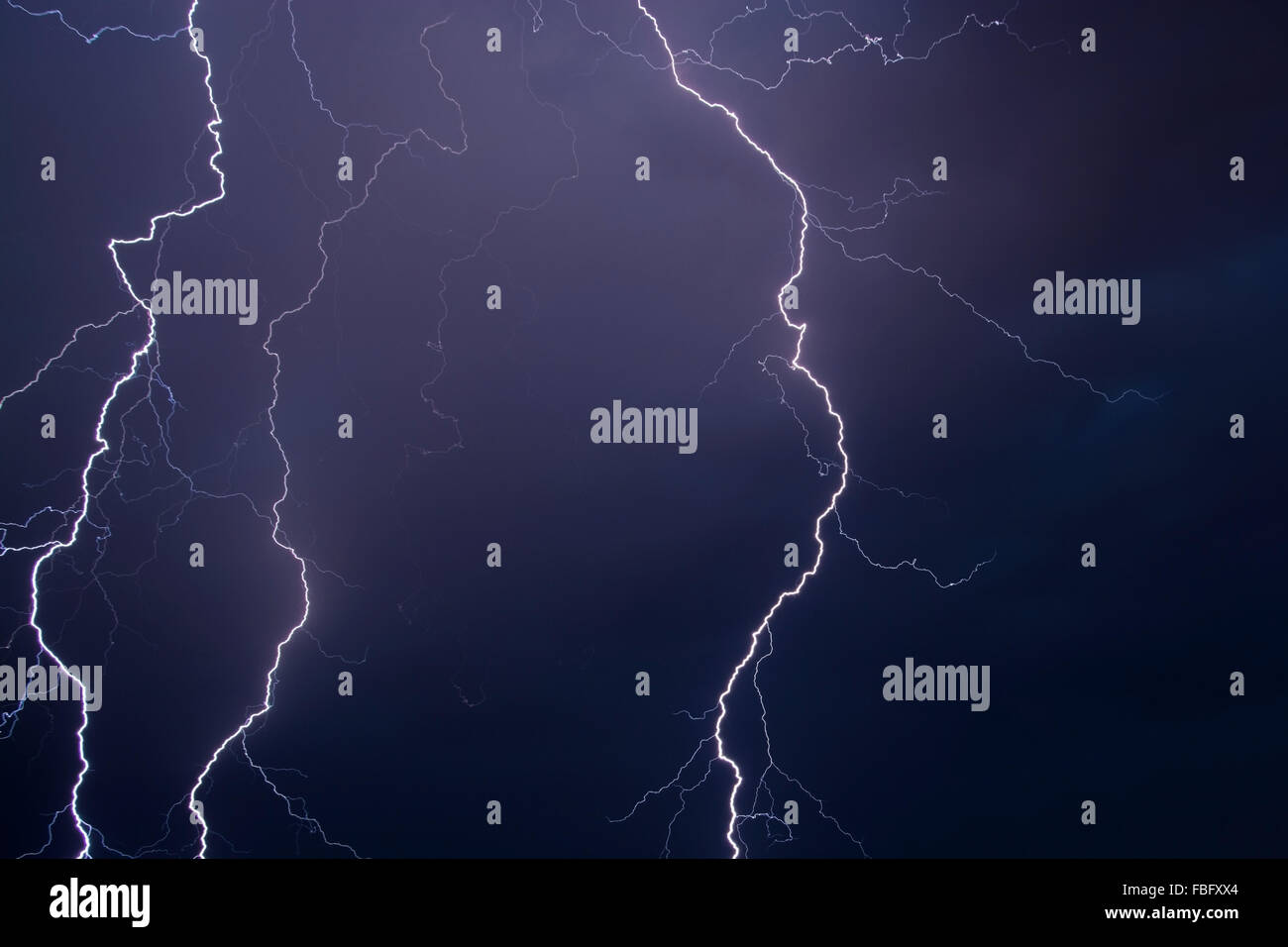Thunderstorm in Germany after a hot day in July Stock Photo - Alamy