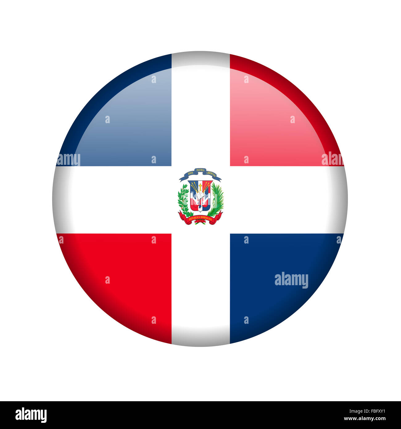 The Dominican Republic flag Stock Photo - Alamy
