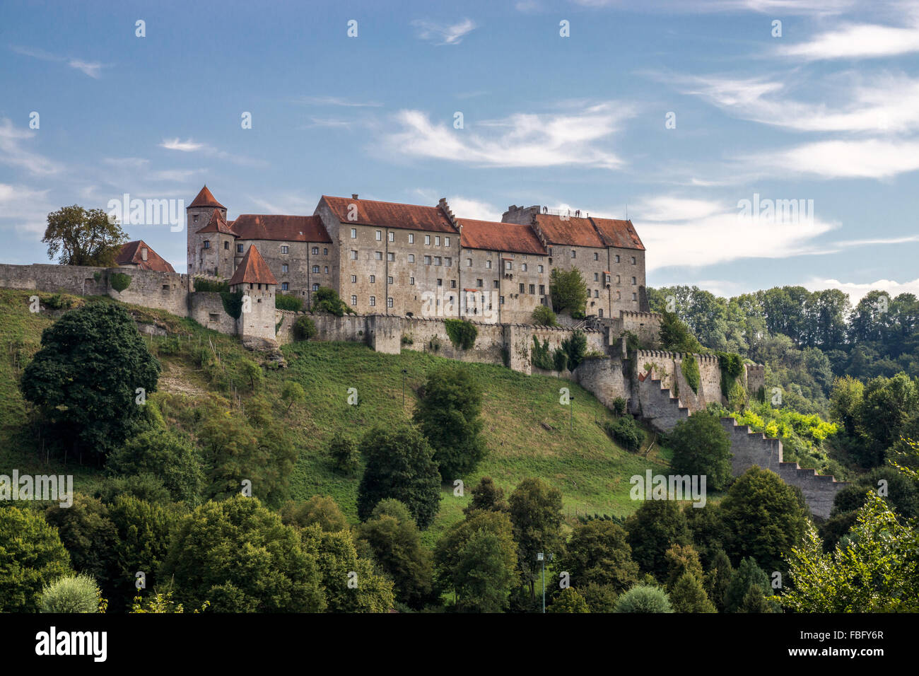 Burghausen is the largest town in the Altoetting district of Oberbayern ...