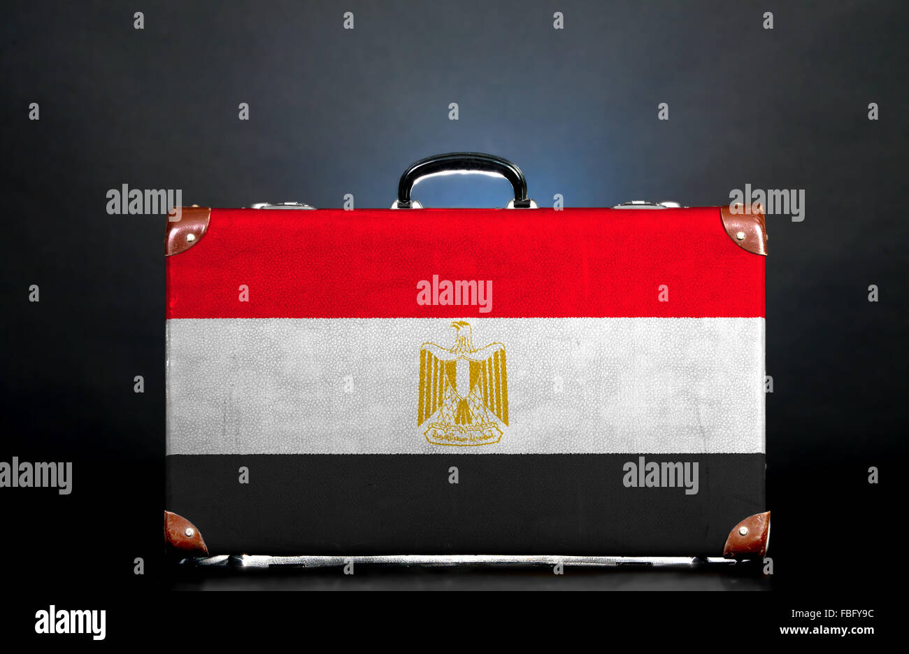 The Egyptian flag Stock Photo - Alamy