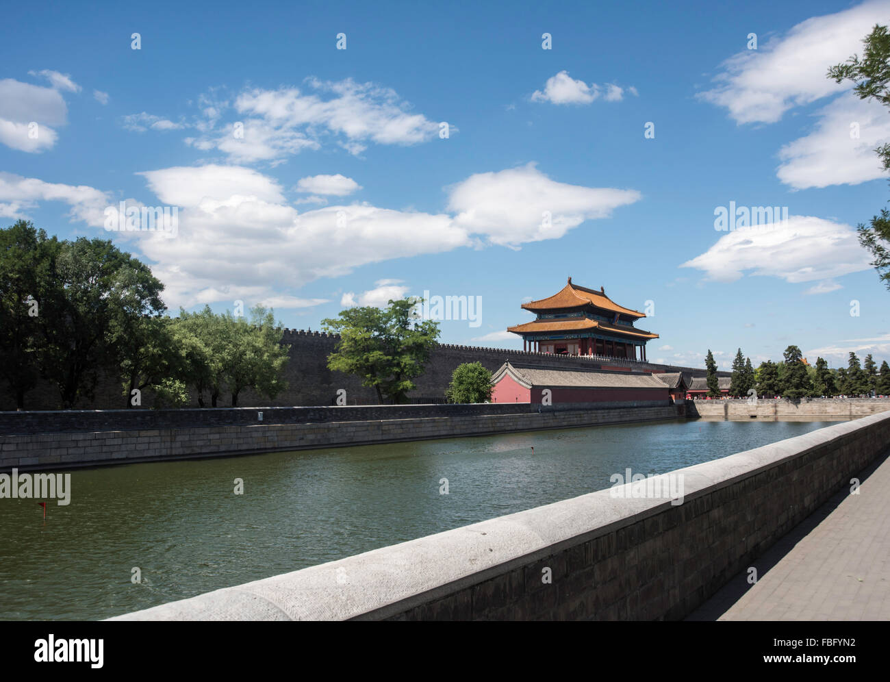 Forbidden City Tower on the River Stock Photo - Alamy