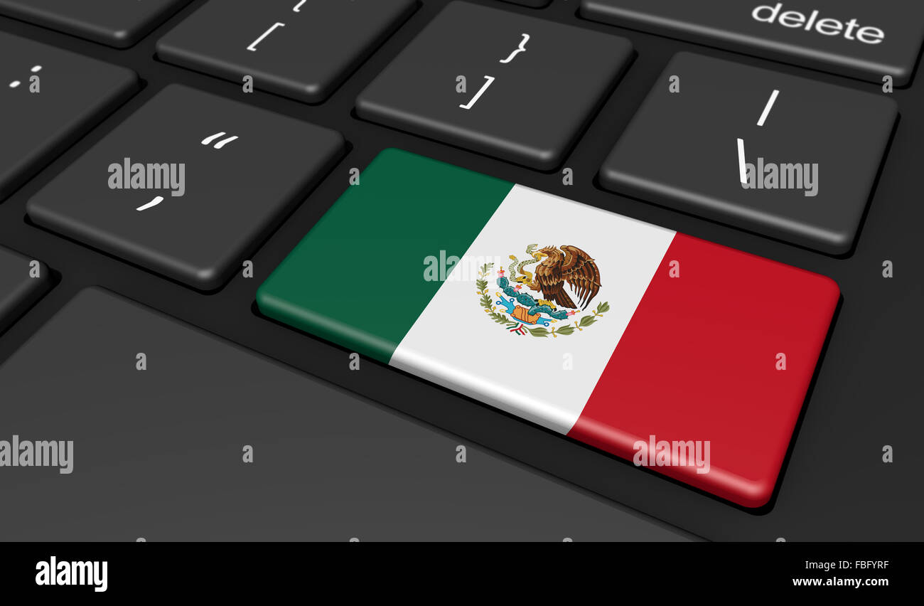 Mexico digitalization and use of digital technologies concept with the ...