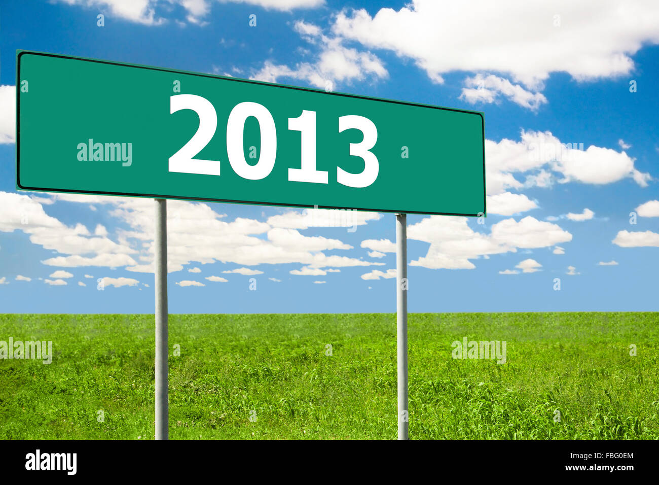 2013 Road Sign Stock Photo - Alamy
