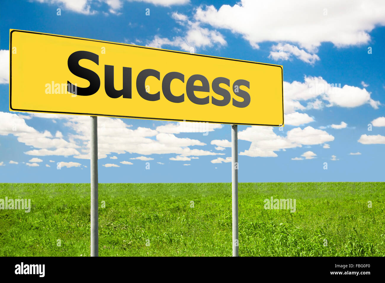 Success Road Sign Stock Photo - Alamy