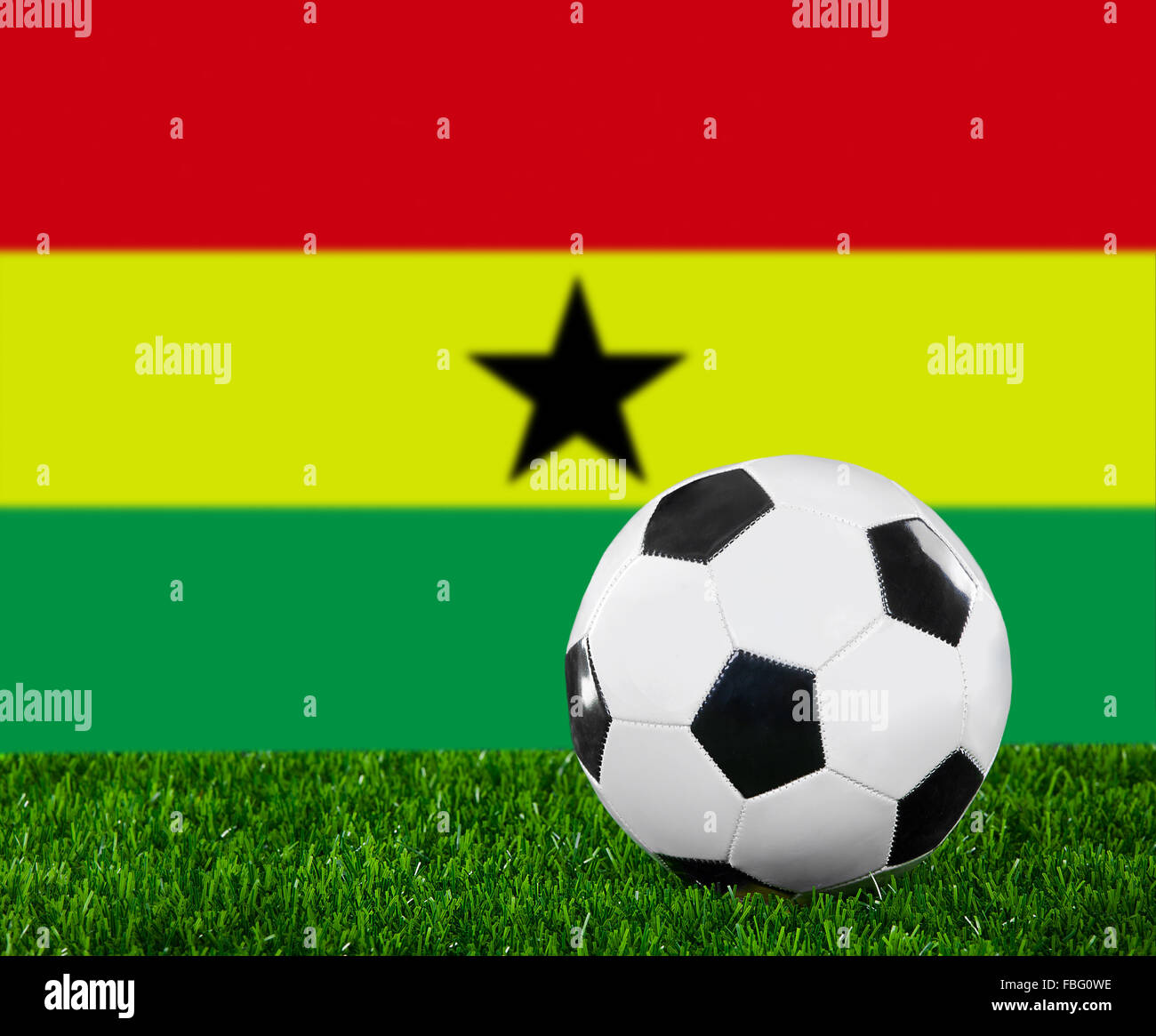 The Ghana flag Stock Photo - Alamy