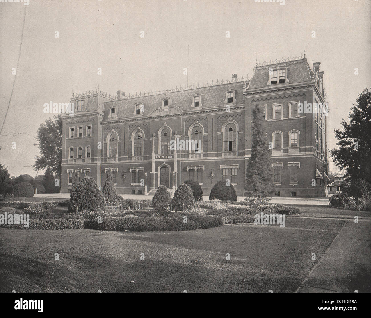 The old Department of Agriculture Building, Washington DC, antique ...