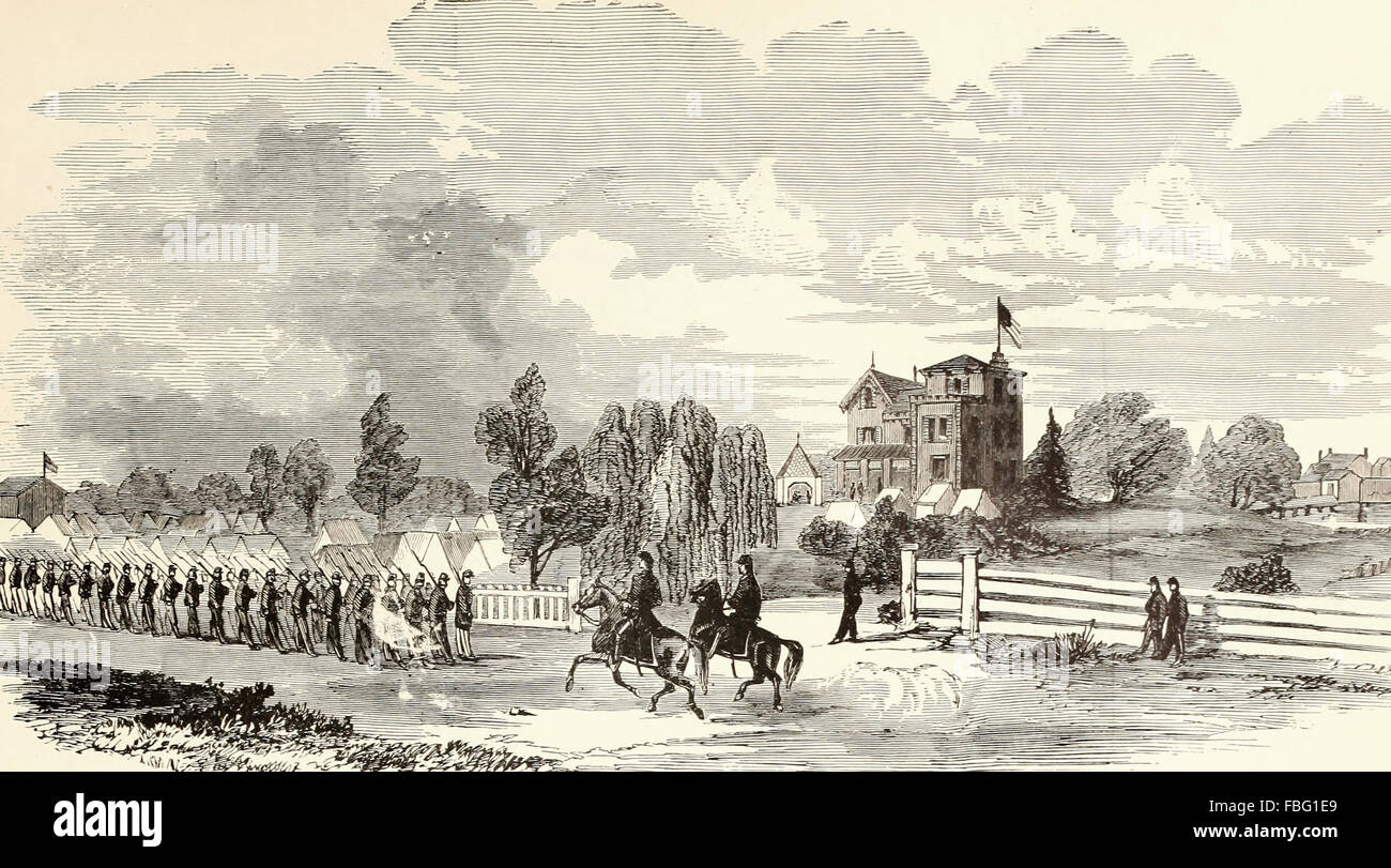 Encampment of Colonel Max Weber's German Turner Rifle Regiment ...