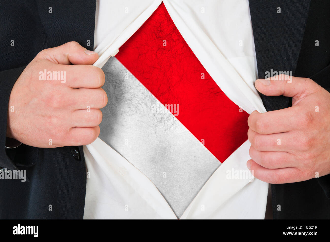 The Monaco flag Stock Photo - Alamy