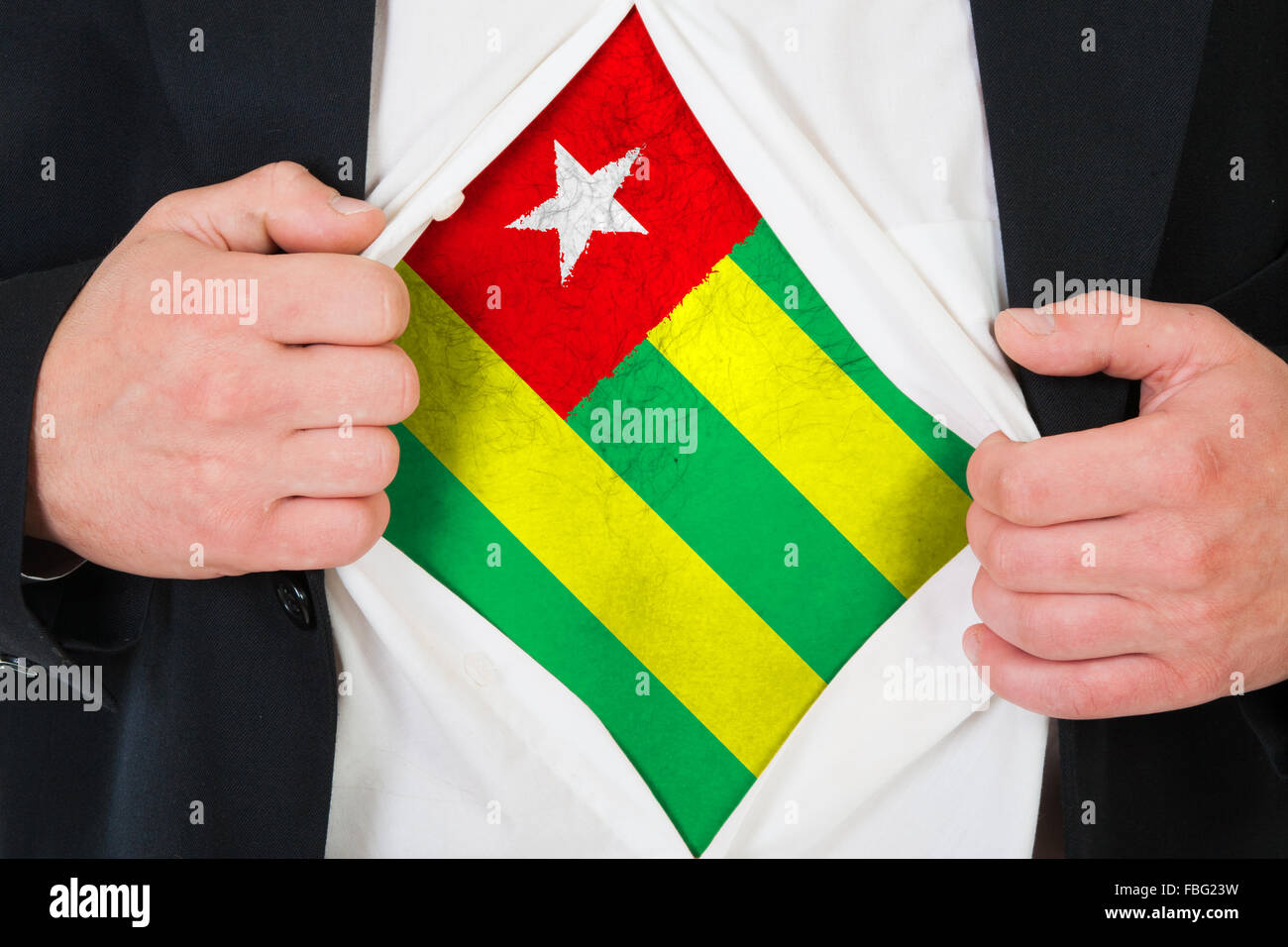 The Togo flag Stock Photo - Alamy