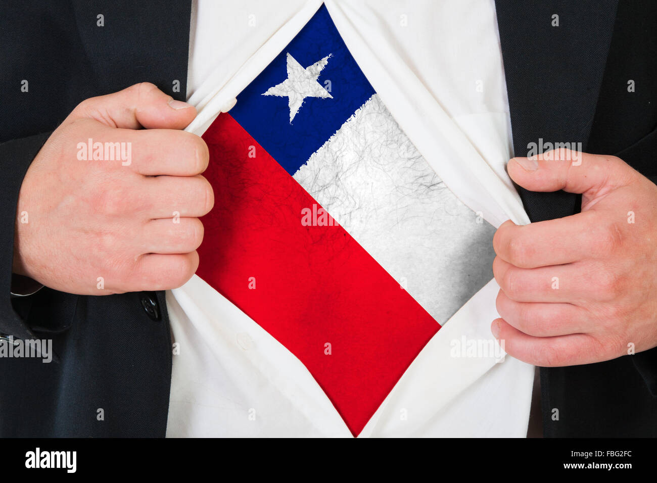 The Chile flag Stock Photo - Alamy