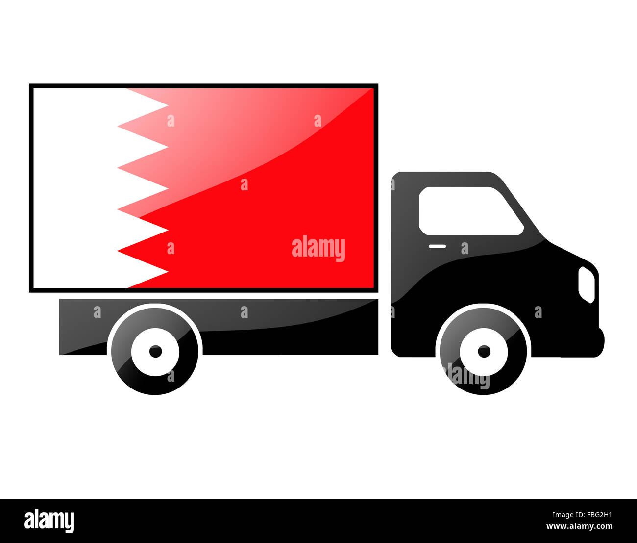 The Bahraini flag Stock Photo - Alamy